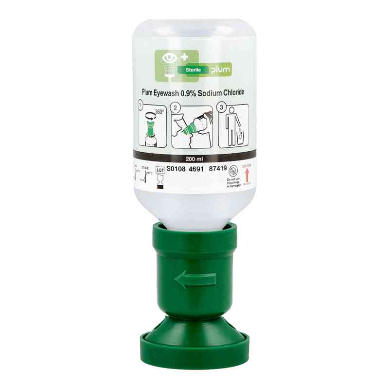 Plum Nacl Augenspüllösung mit Augenschale 200 ml
