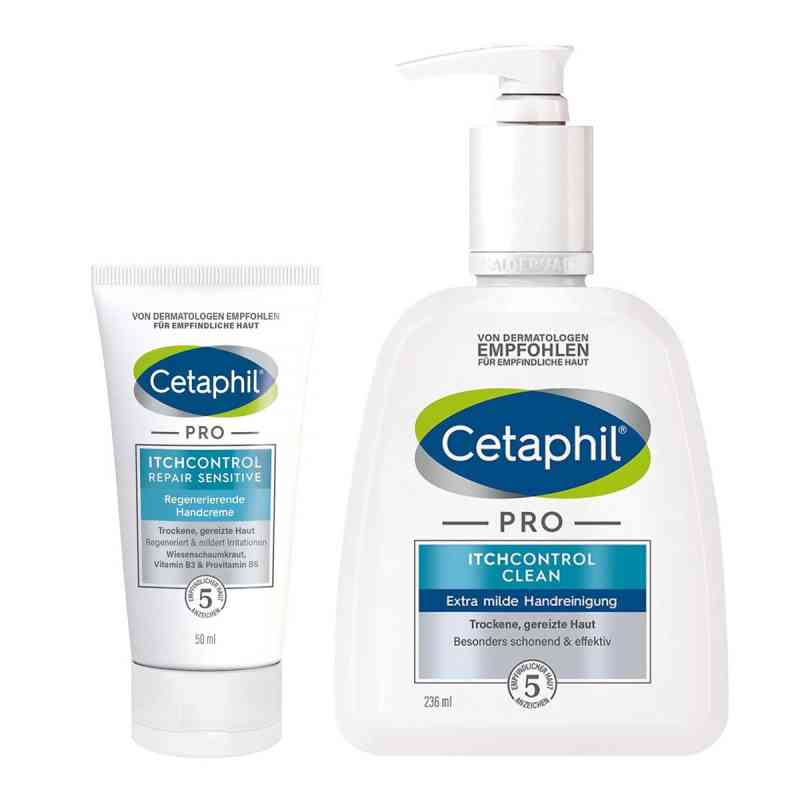 Cetaphil Pro Itchcontrol Clean Handreinigung + Handcreme 236+50 ml