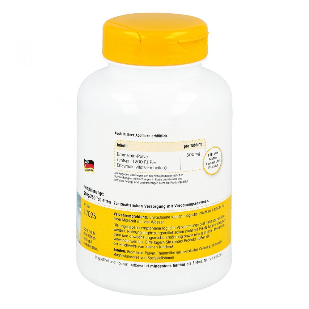 Bromelain 500 mg Tabletten 250 stk – Apotheke.de
