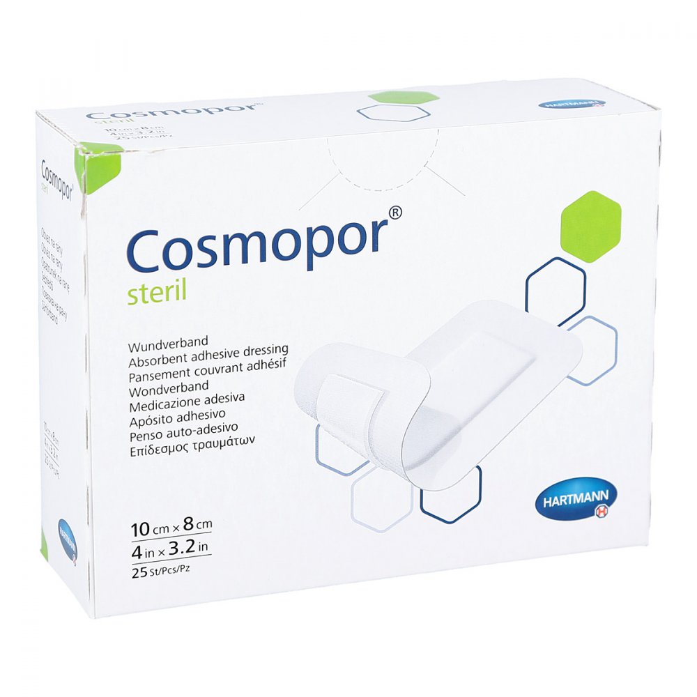 Cosmopor steril 8x10 cm 25 stk – Apotheke.de