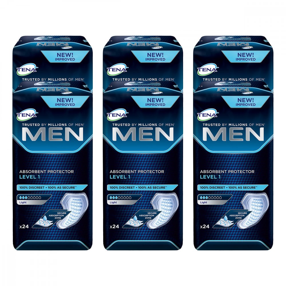 Tena Men Level 1 Einlagen 6x24 stk – Apotheke.de