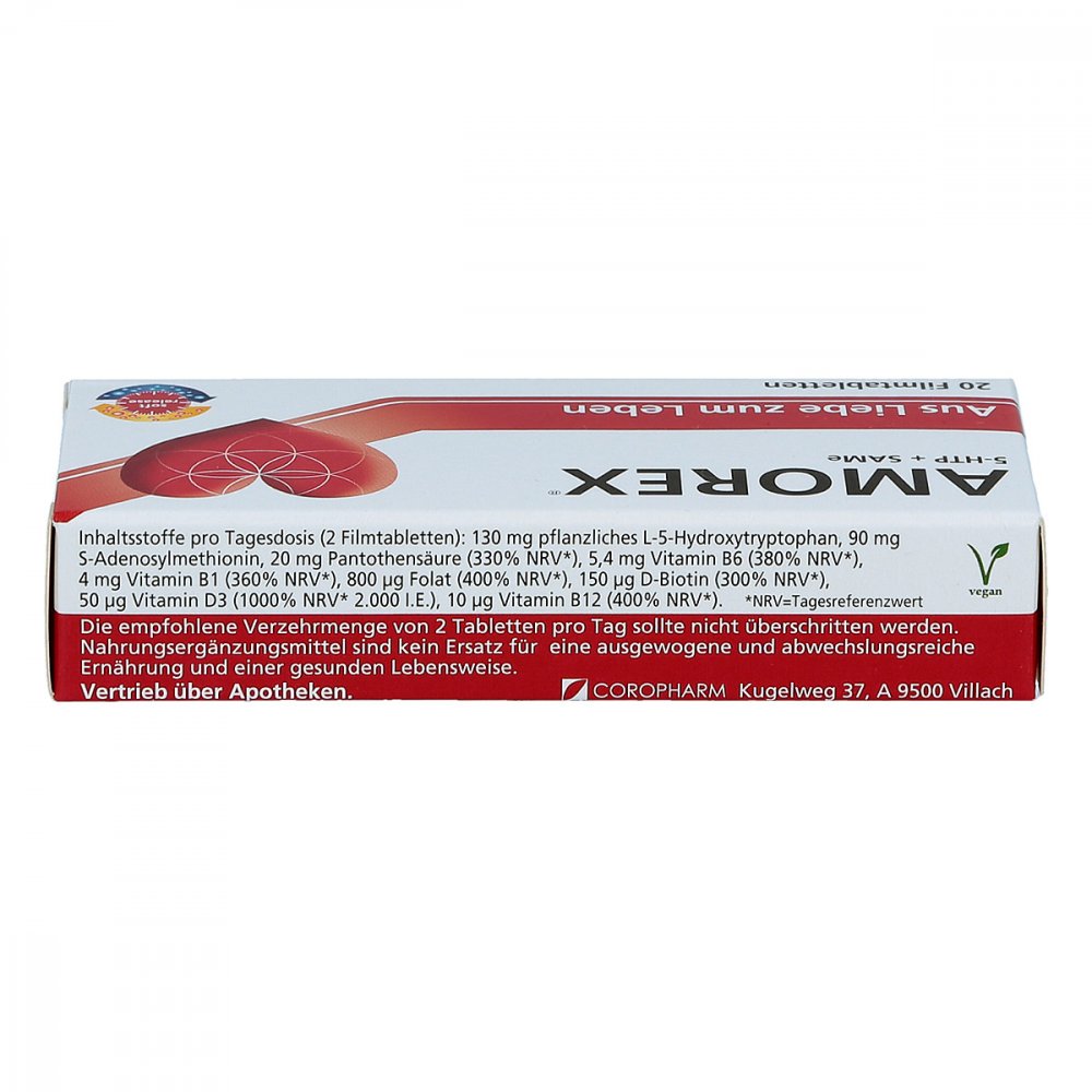 Amorex Tabletten bei Liebeskummer und Trennung 20 stk