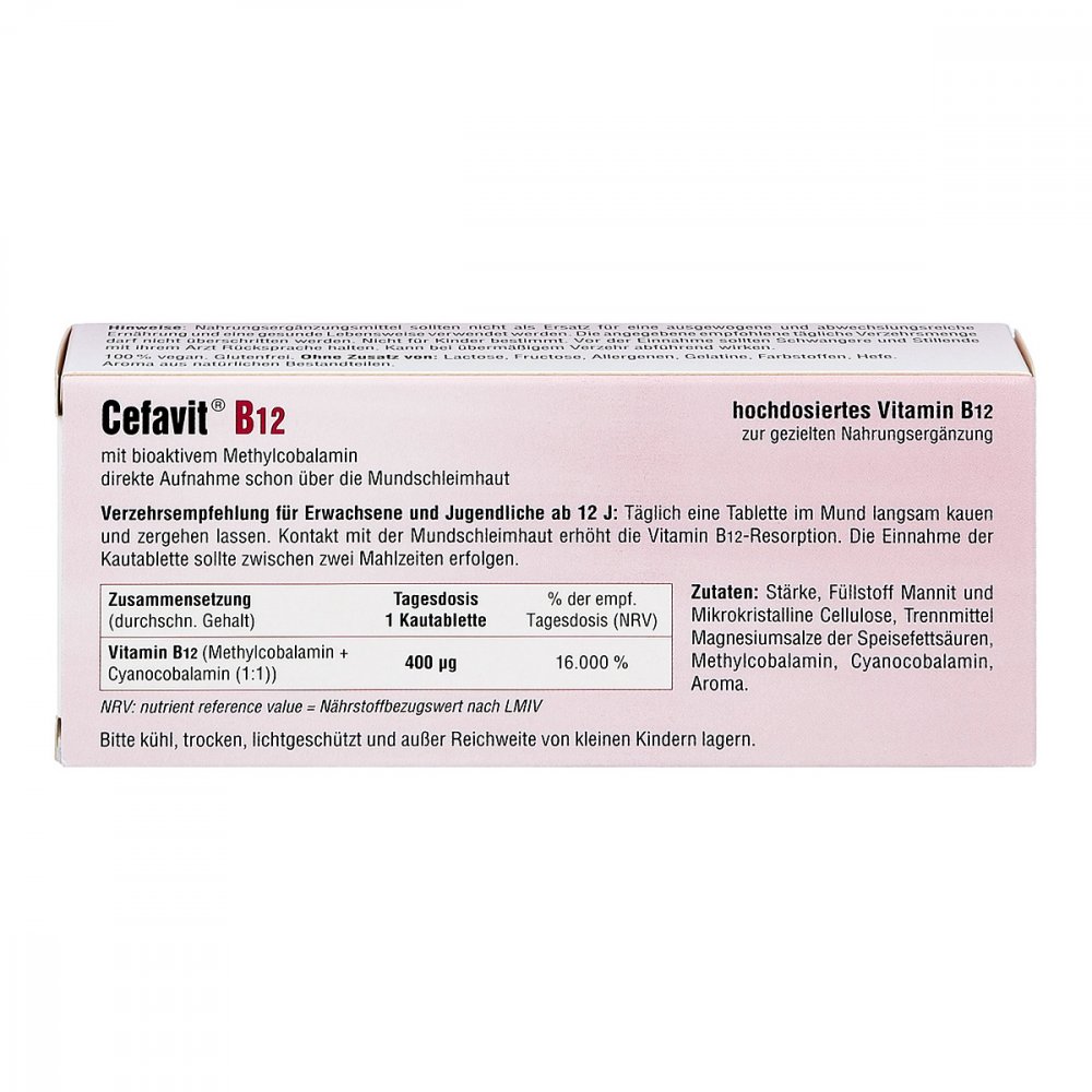 Cefavit B12 Kautabletten 60 stk online kaufen