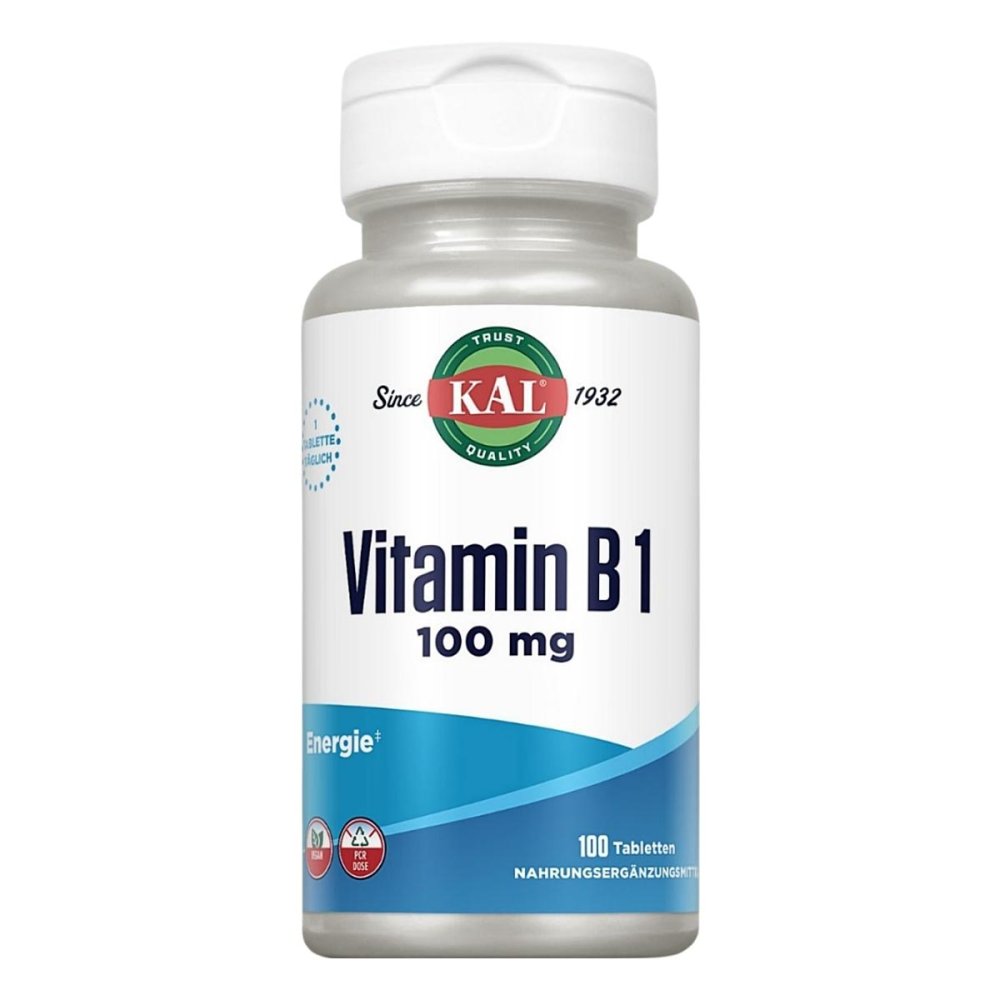 KAL Vitamin B1 Thiamin 100 mg Tabletten 100 stk