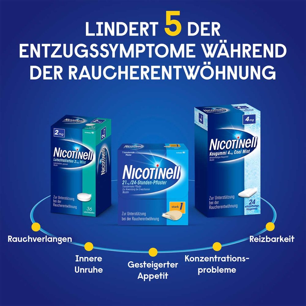 Nicotinell 21mg/24-Stunden-Nikotinpflaster, Stark (1) 21 stk