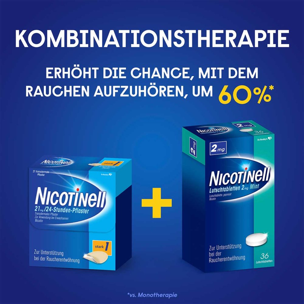 Nicotinell 21mg/24-Stunden-Nikotinpflaster, Stark (1) 21 stk