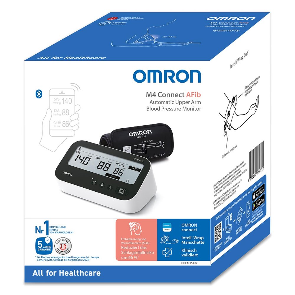 Omron M4 Connect Afib Oberarm Blutdruckmessgerät 1 stk